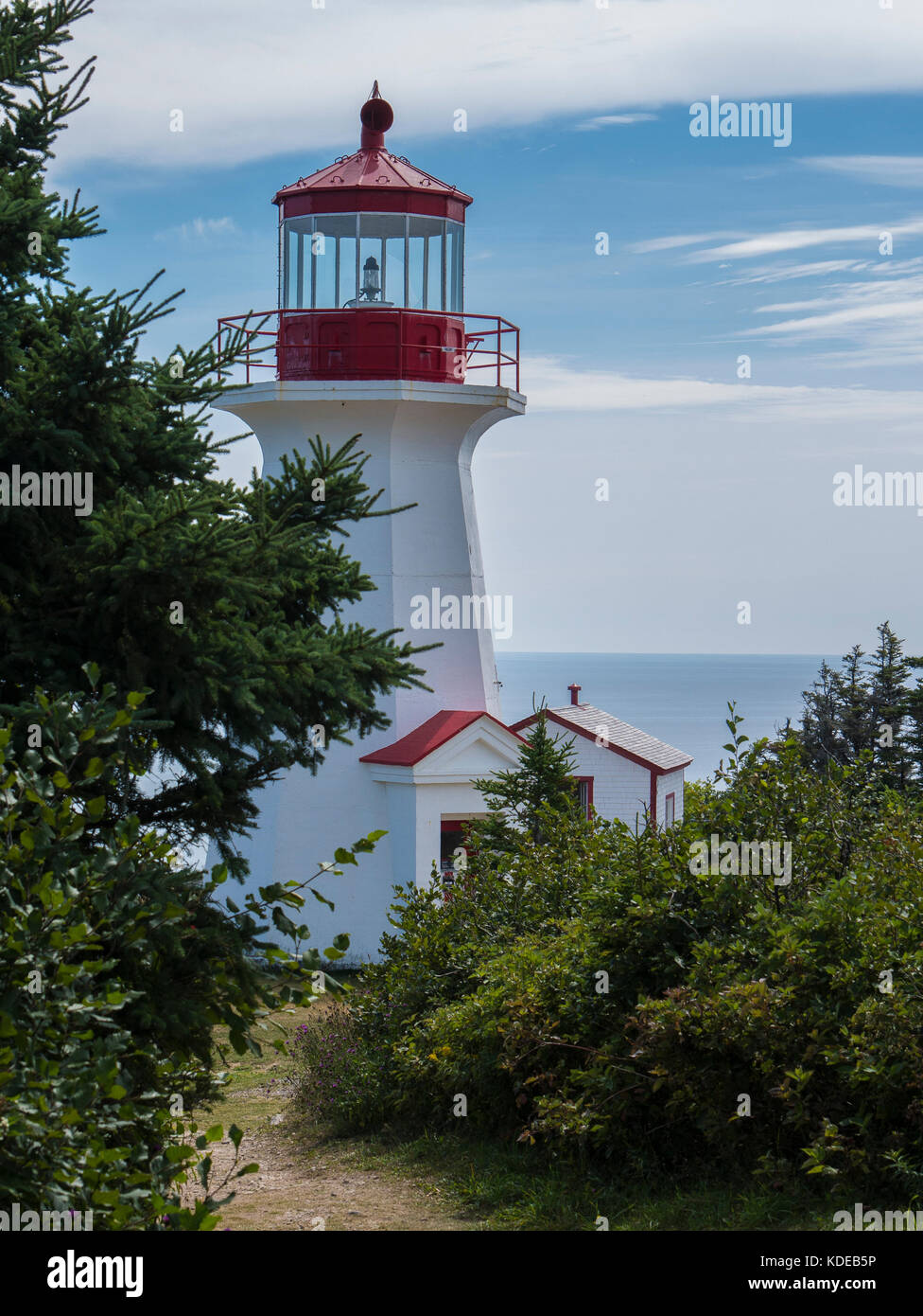 Lighthouse, Cap Gaspe, Les Graves Trail, Forillon National Park, Gaspe ...