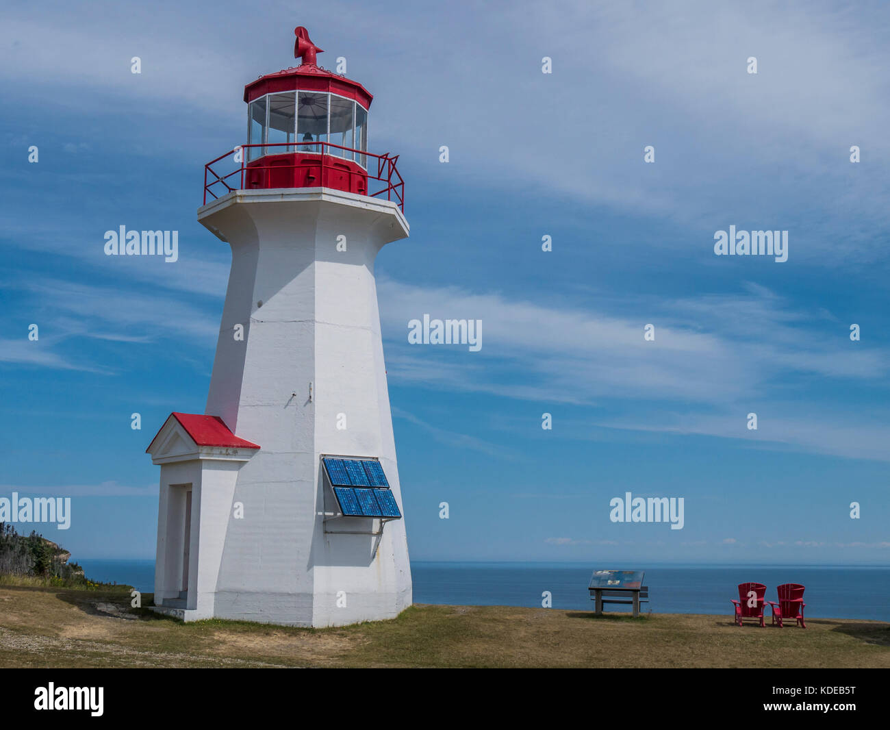 Lighthouse, Cap Gaspe, Les Graves Trail, Forillon National Park, Gaspe ...