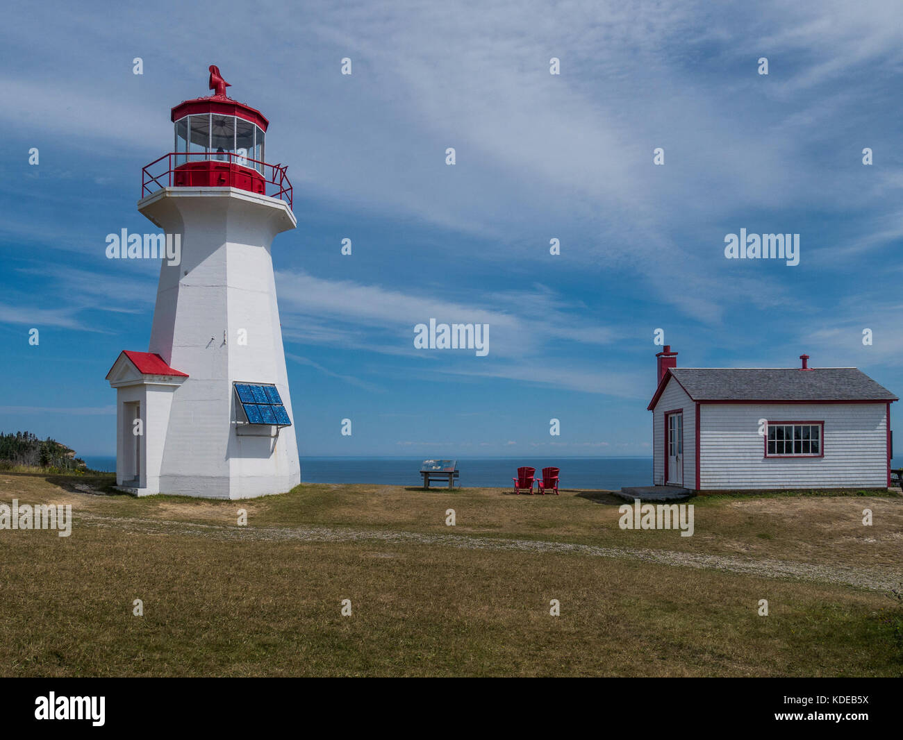 Lighthouse, Cap Gaspe, Les Graves Trail, Forillon National Park, Gaspe ...