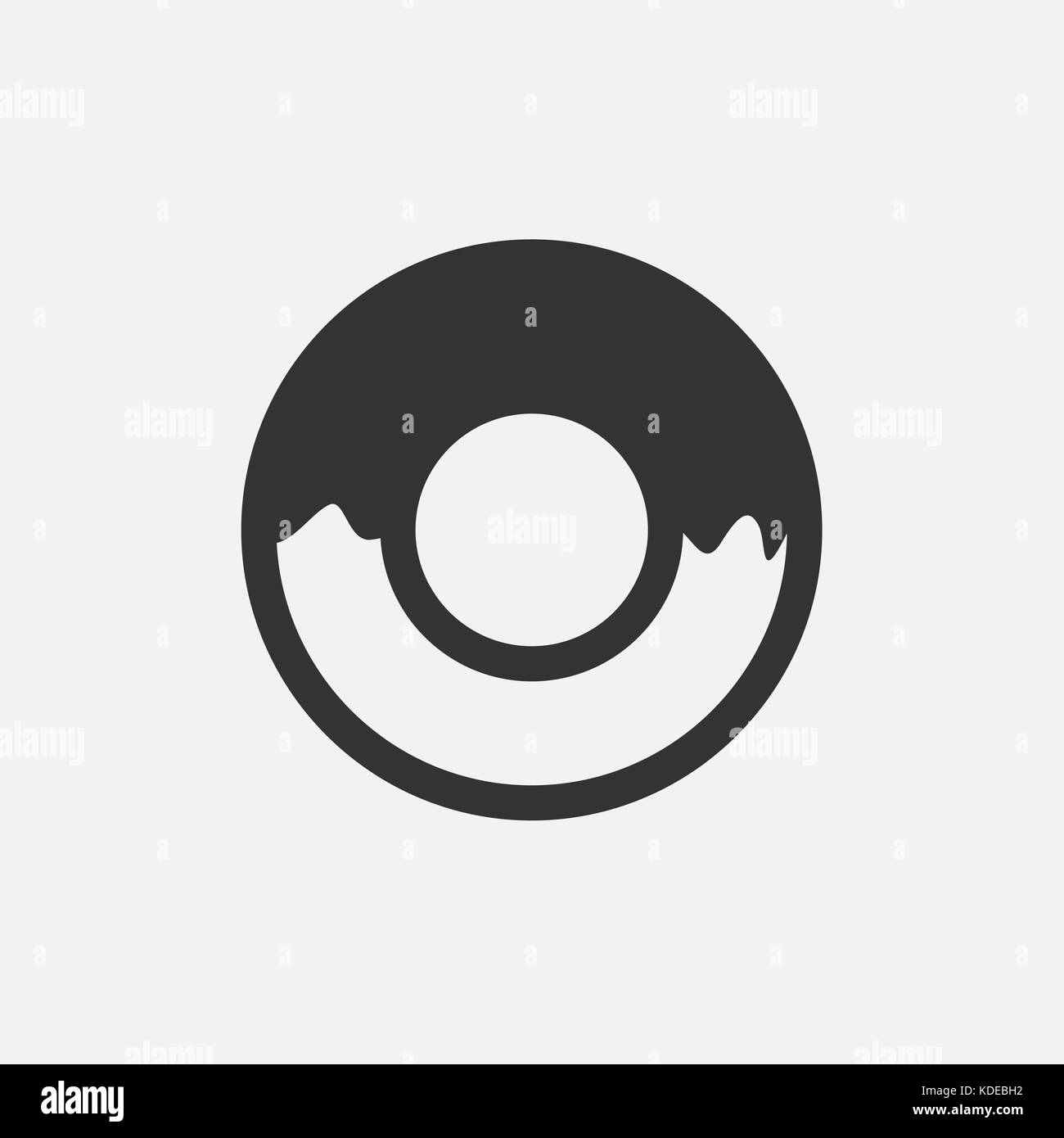 Pink sugar glazed donut Black and White Stock Photos & Images - Alamy