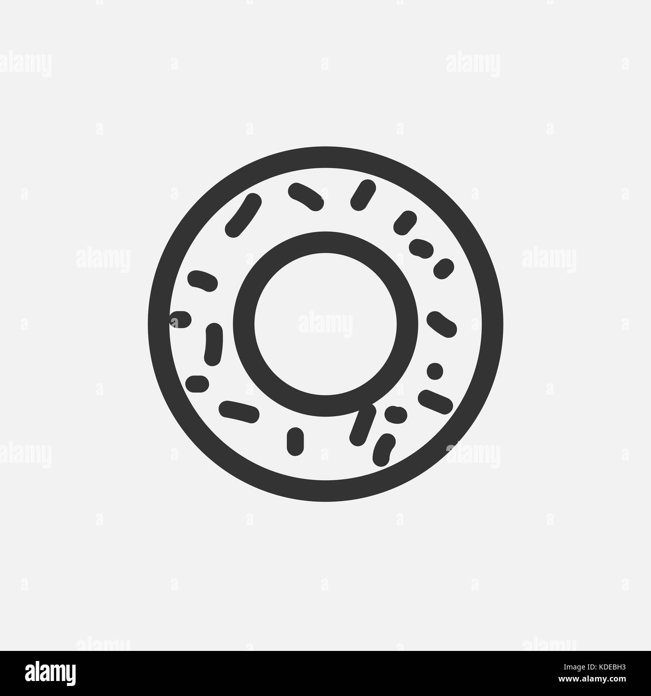 Pink sugar glazed donut Black and White Stock Photos & Images - Alamy