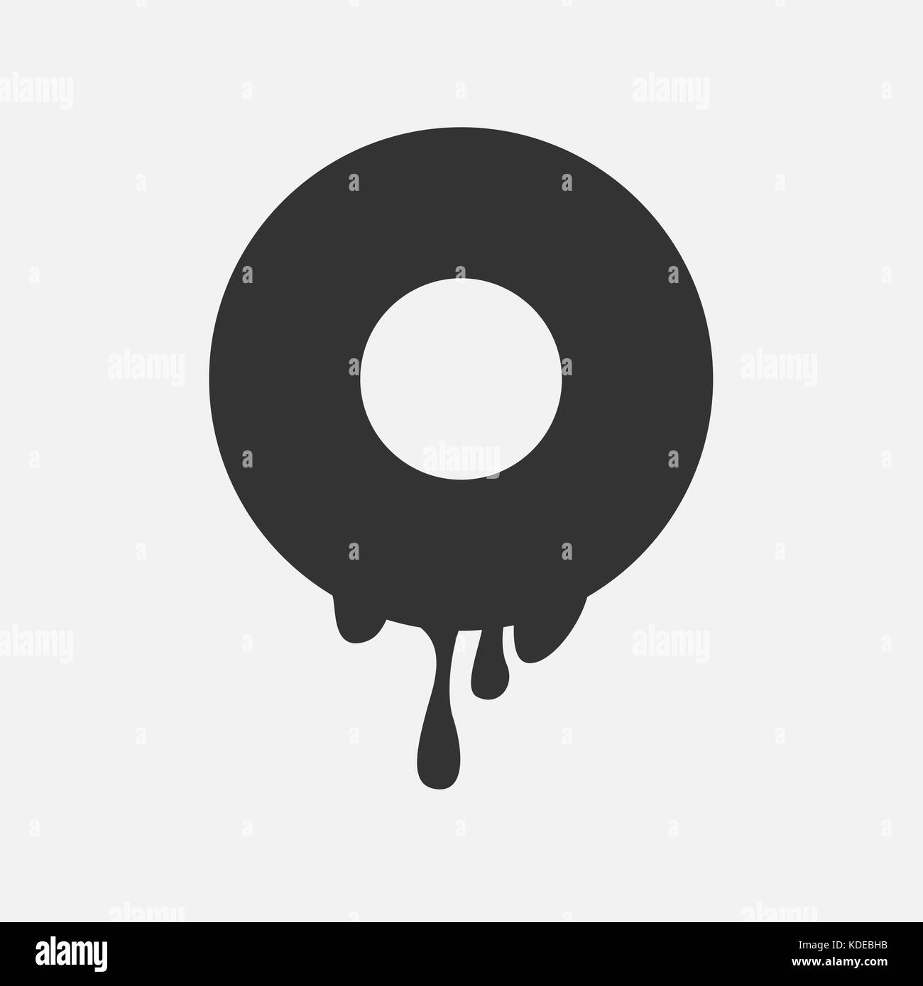 Sugar donut Vector illustration icon symbol Stock Photo - Alamy