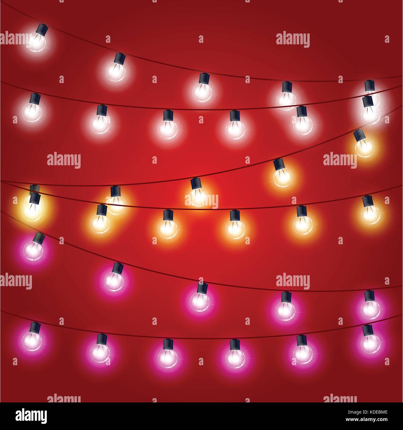 Curved red yellow light Stock Vector Images - Alamy