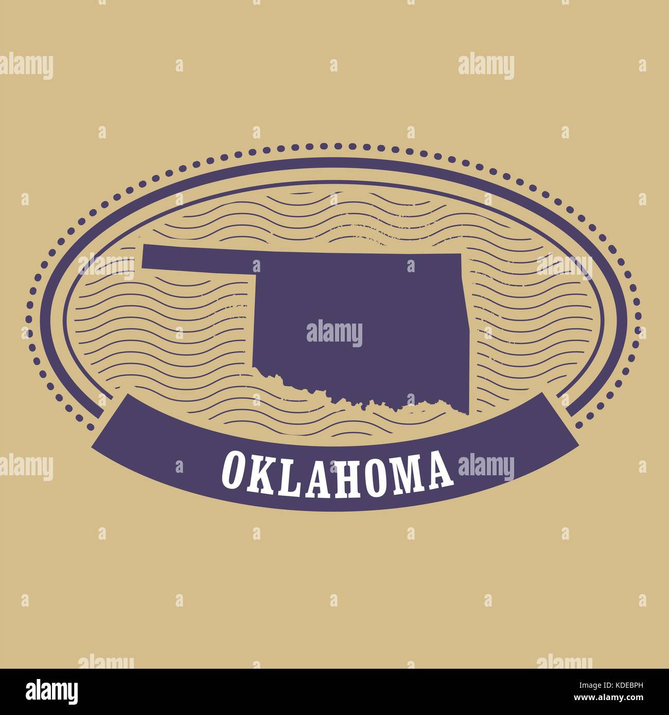 Oklahoma map hi-res stock photography and images - Alamy