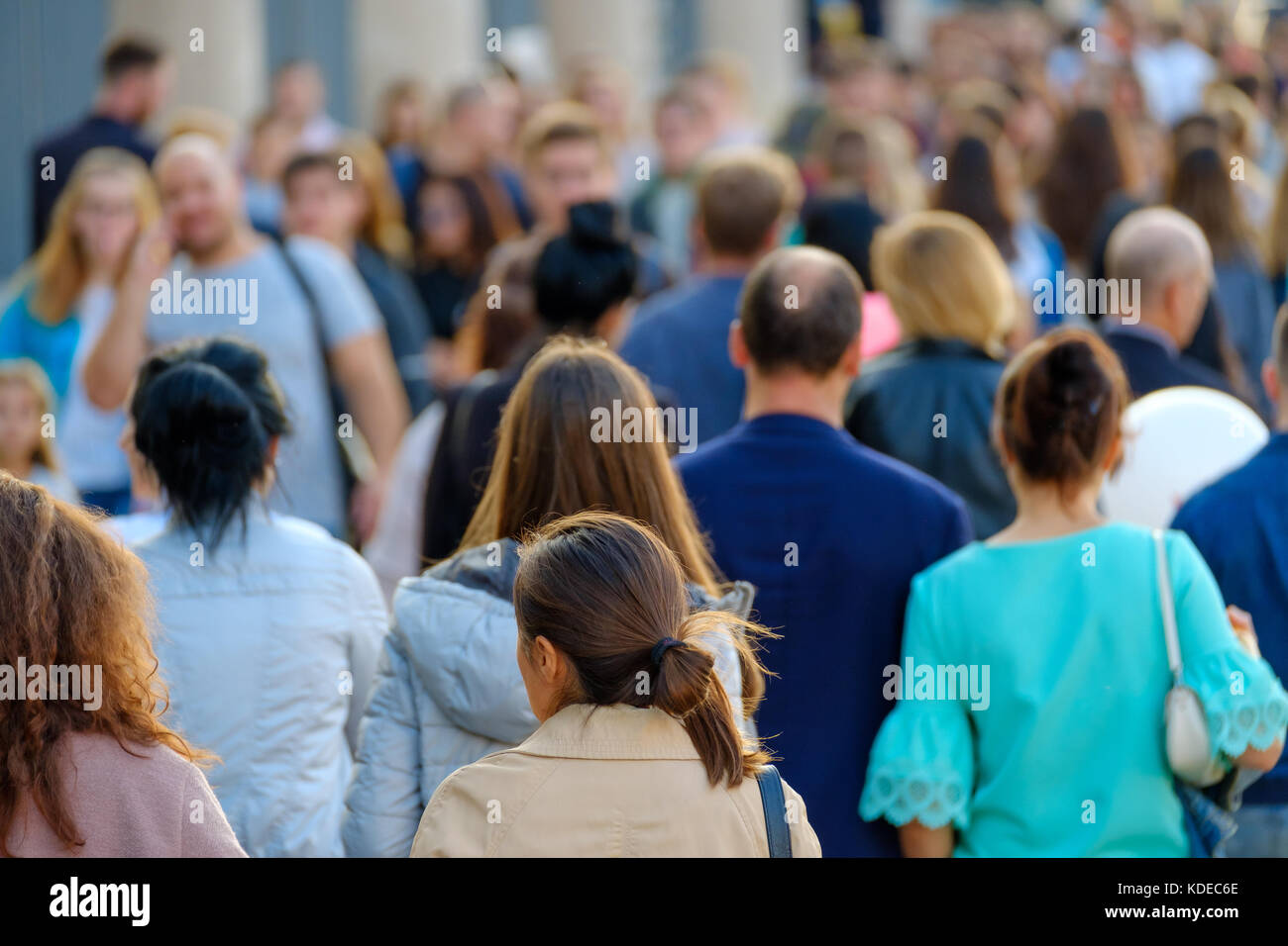 Crowd of people on the street Stock Photo - Alamy