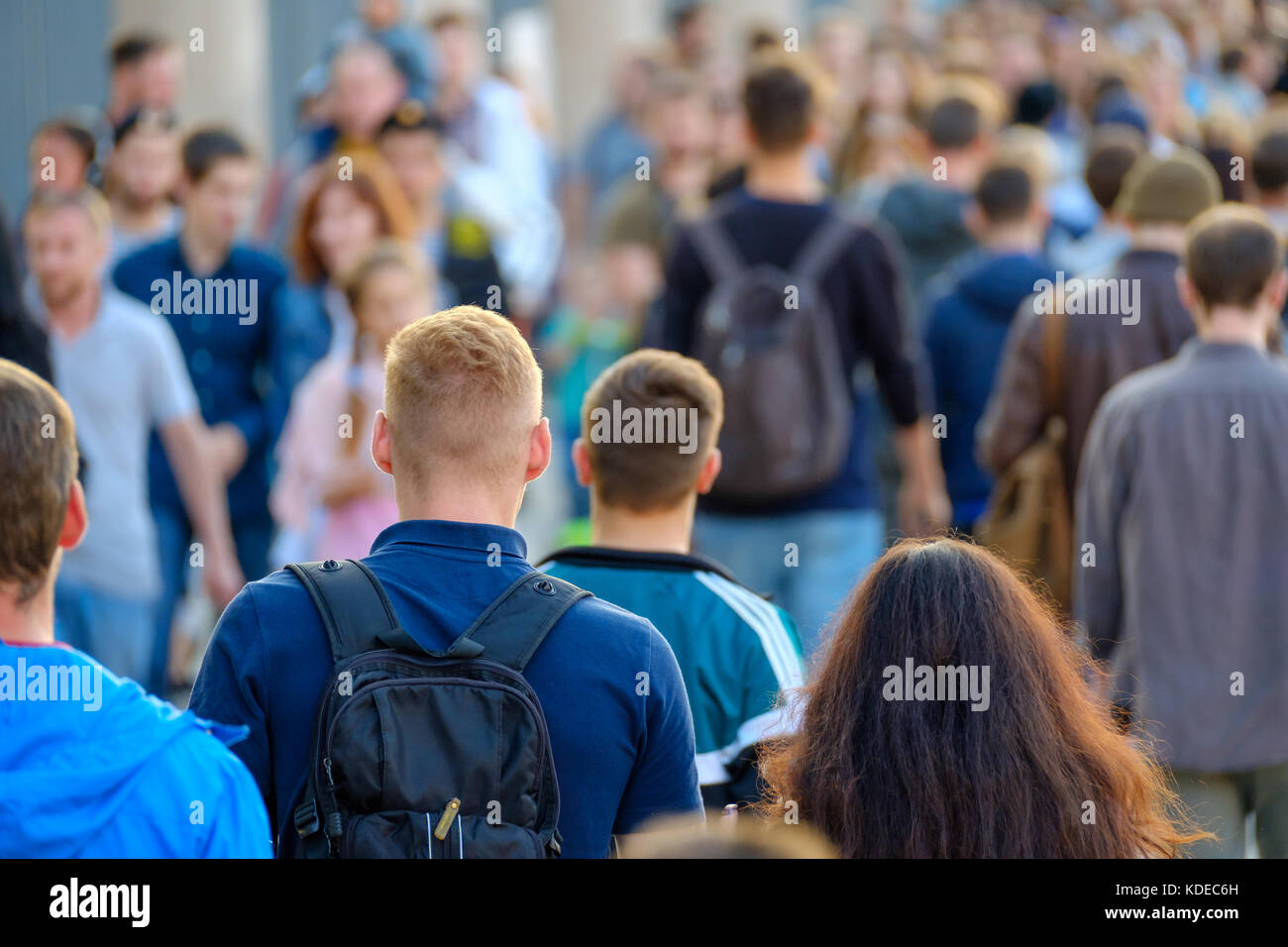 Crowd of people on the street Stock Photo - Alamy