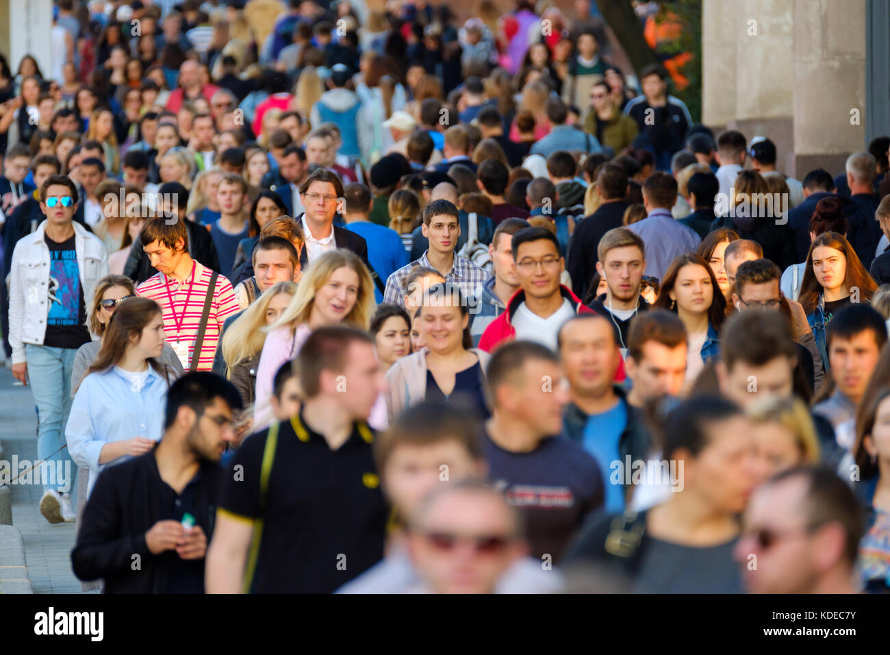 Crowd of people on the street Stock Photo - Alamy