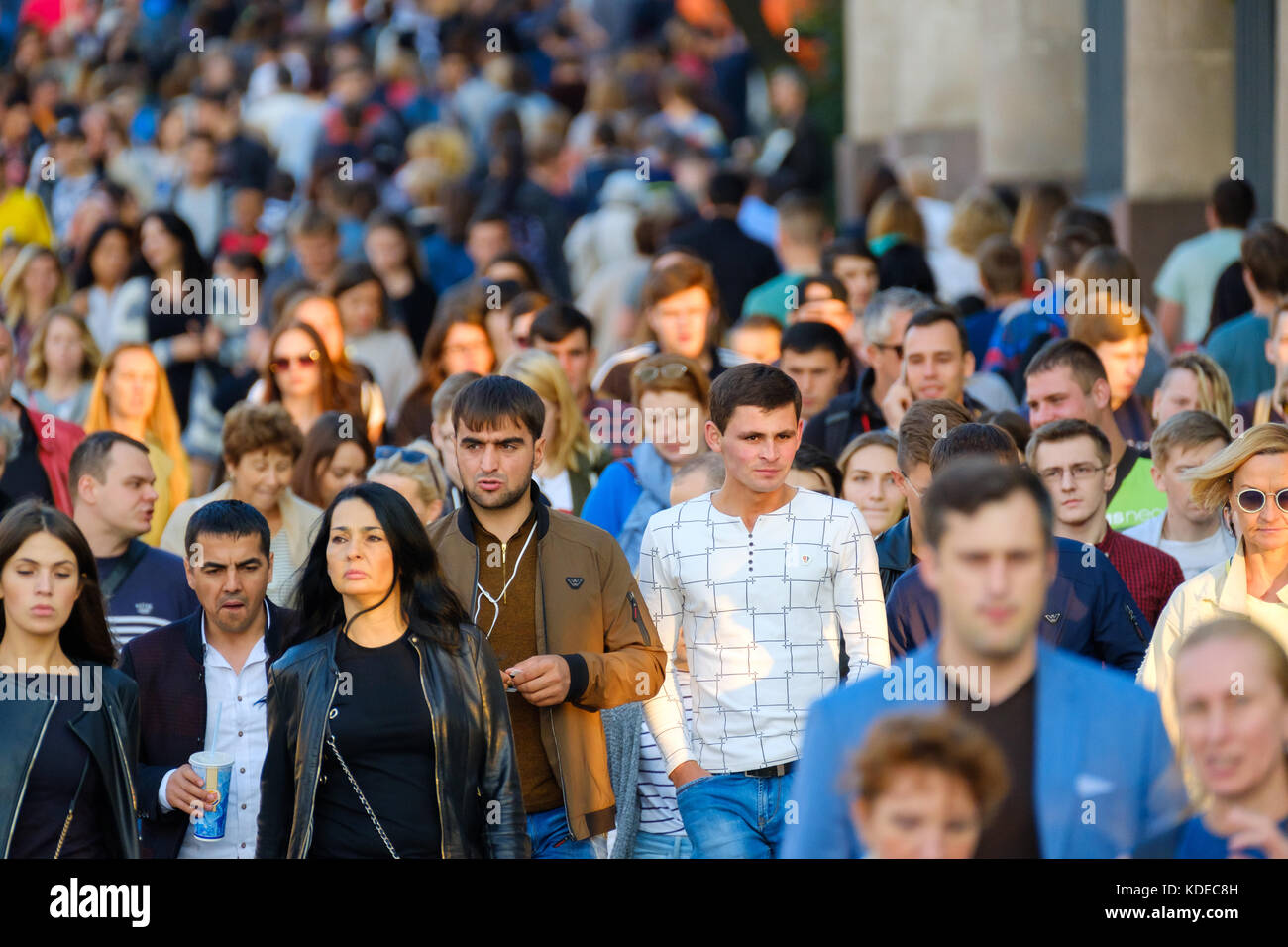 Crowd of people on the street Stock Photo - Alamy