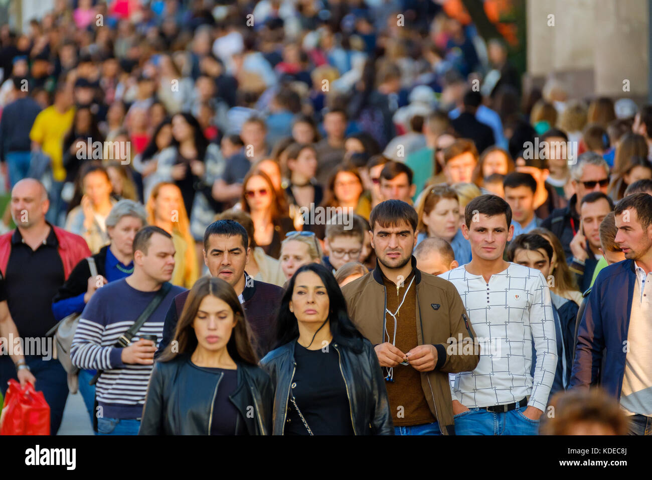 Crowd of people on the street Stock Photo - Alamy