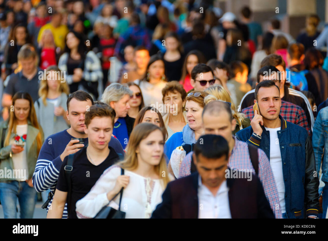 Crowd of people on the street Stock Photo - Alamy