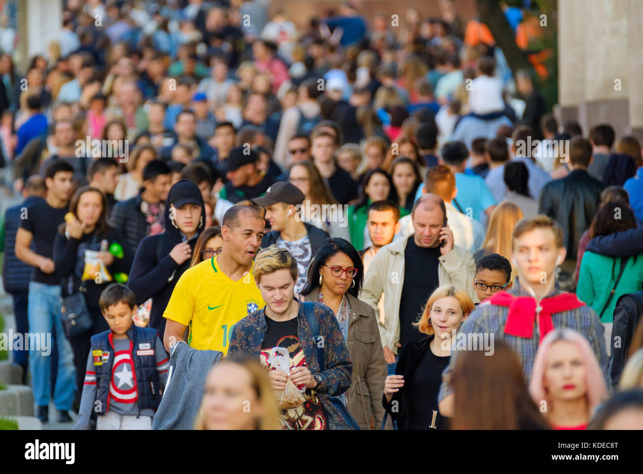 Crowd of people on the street Stock Photo - Alamy