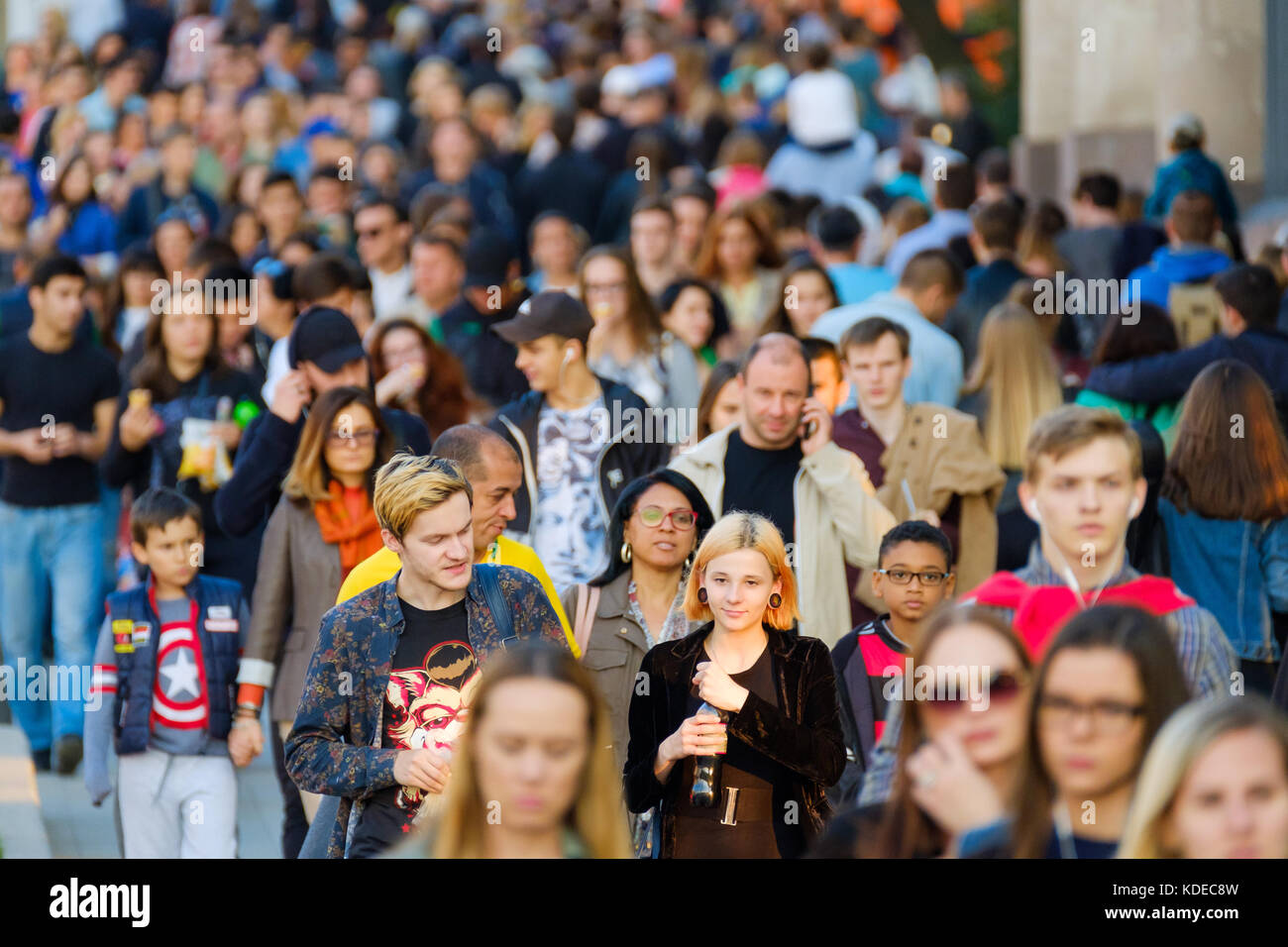 Crowd of people on the street Stock Photo - Alamy