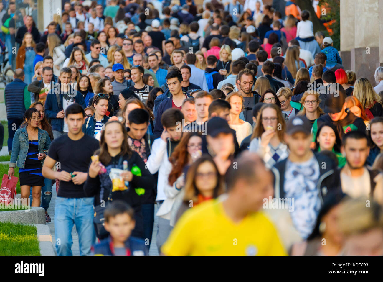 Crowd of people on the street Stock Photo - Alamy
