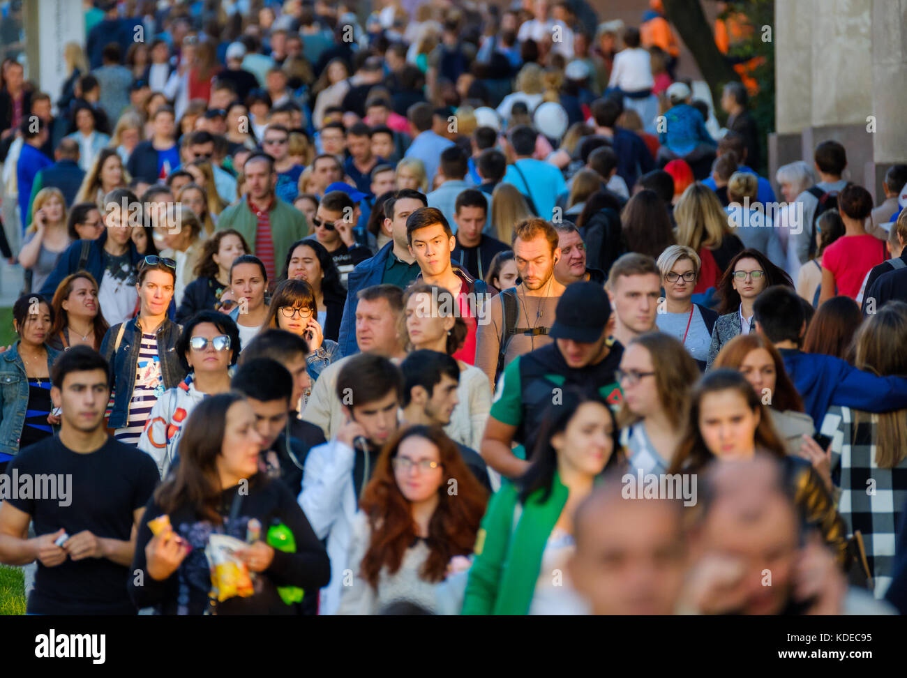 Crowd of people on the street Stock Photo - Alamy