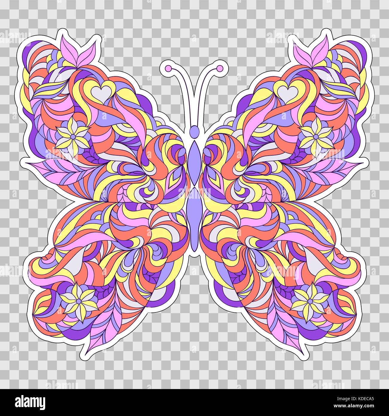Motley abstract butterfly Stock Vector Image & Art - Alamy