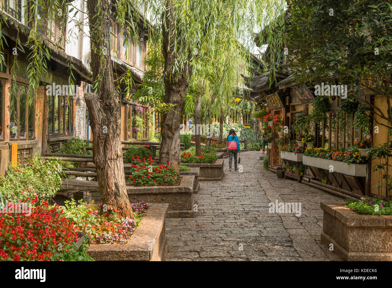 Yu He Canal in Ancient Town of Lijiang, Yunnan, China Stock Photo - Alamy