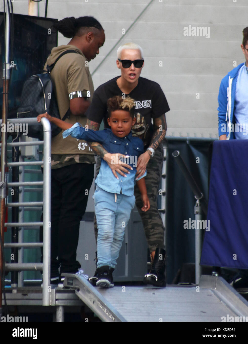Amber Rose and her son visit to watch 21 Savage performing on 'Jimmy ...