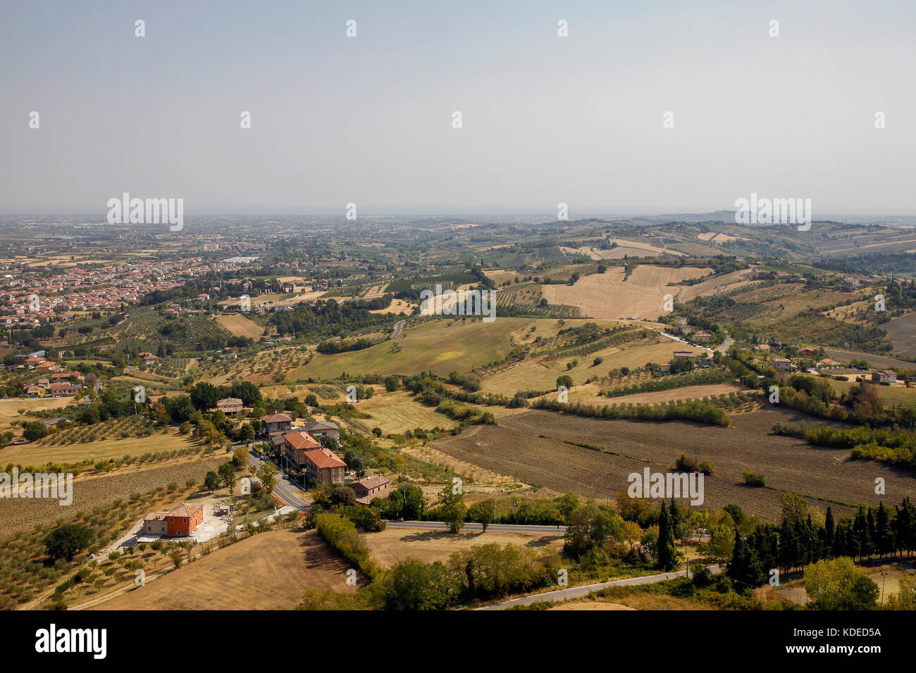 Italy Emilia Romagna Verucchio view from malatestian fortress ...