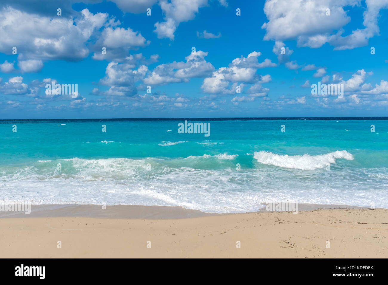 view of a Greek sandy beach Stock Photo - Alamy