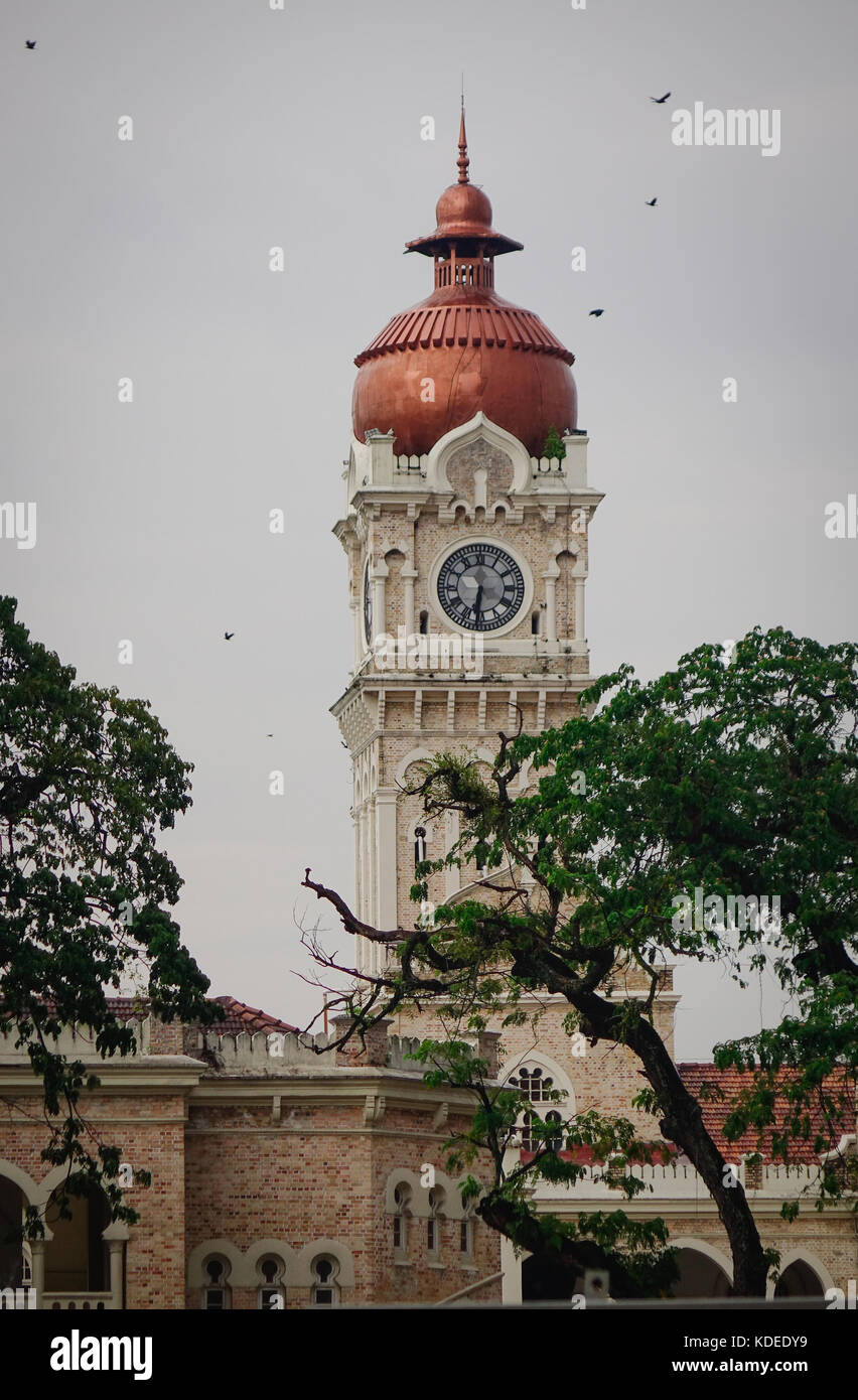 Clock tower of an old building in Kuala Lumpur, Malaysia Stock Photo ...