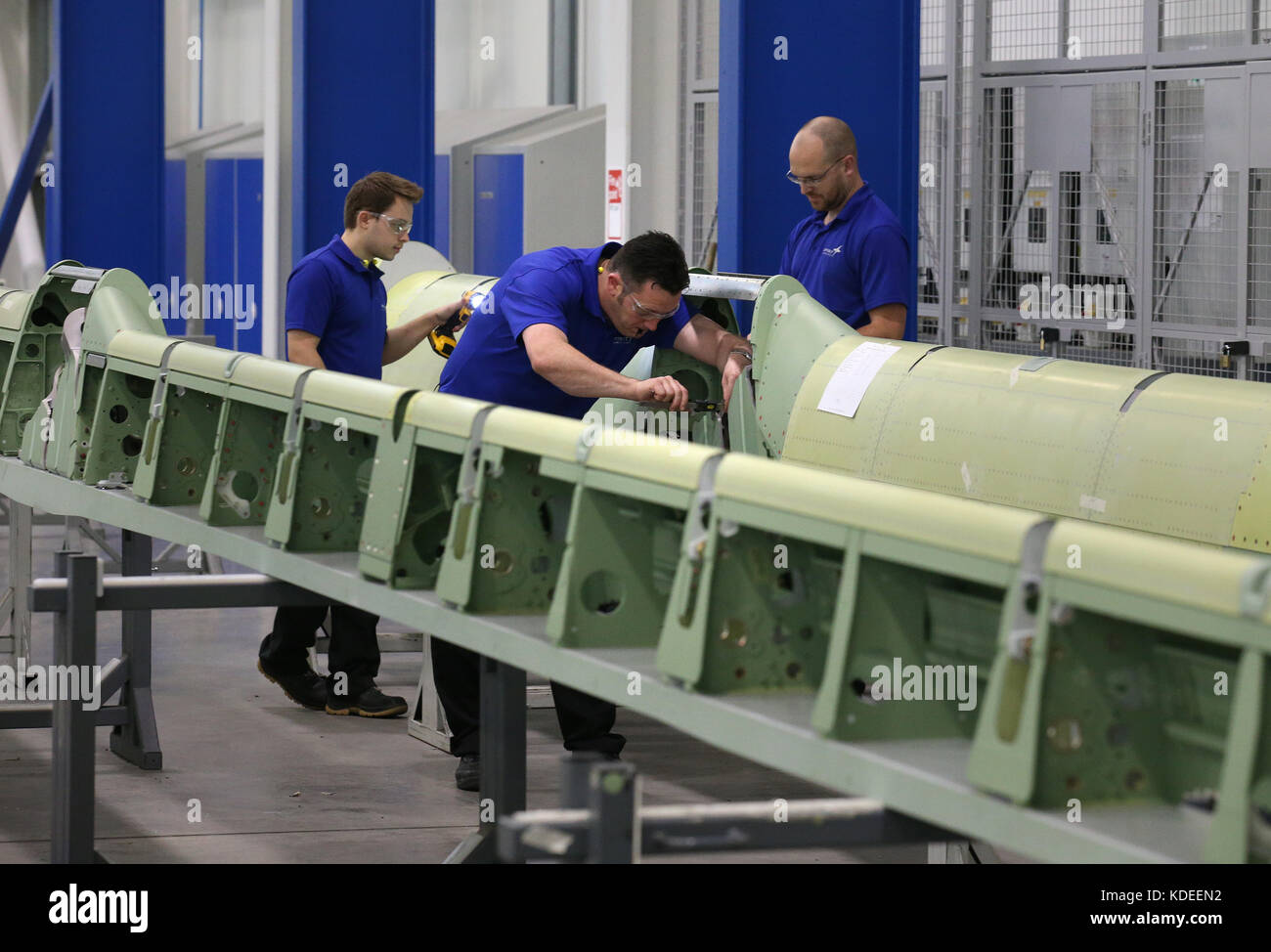 Aircraft wing parts being manufactured at Spirit Aerospace in Prestwick ...