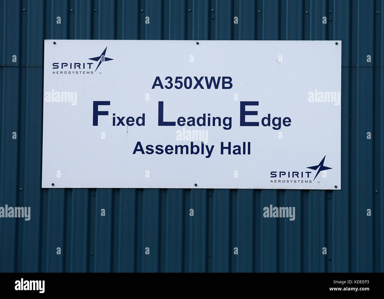 Spirit aerospace signage in prestwick hi-res stock photography and ...