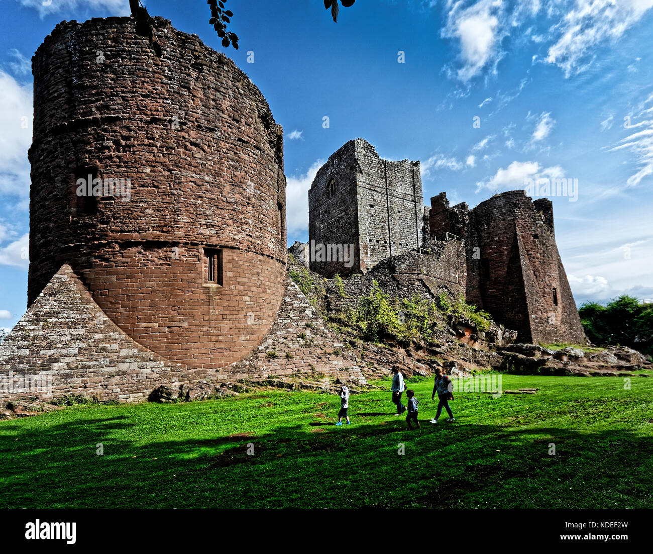Goodrich Castle is a Norman medieval castle to the north of Goodrich village, Herefordshire ...