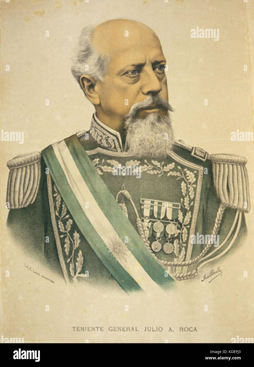 Julio Roca color Stock Photo - Alamy