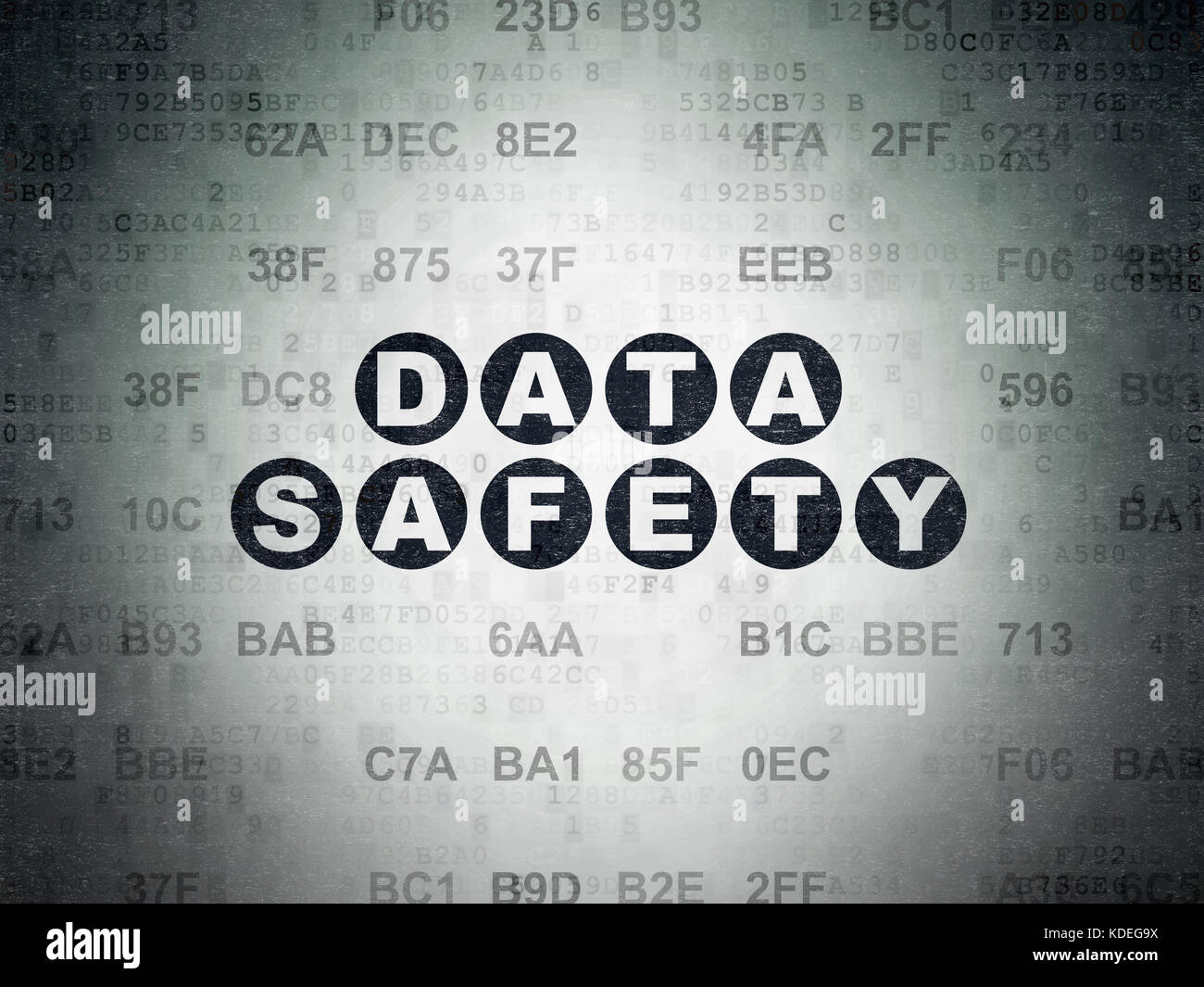 Data concept: Data Safety on Digital Data Paper background Stock Photo ...