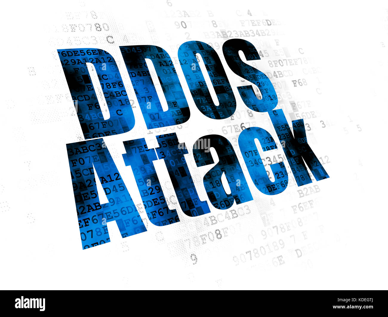 Safety concept: DDOS Attack on Digital background Stock Photo - Alamy