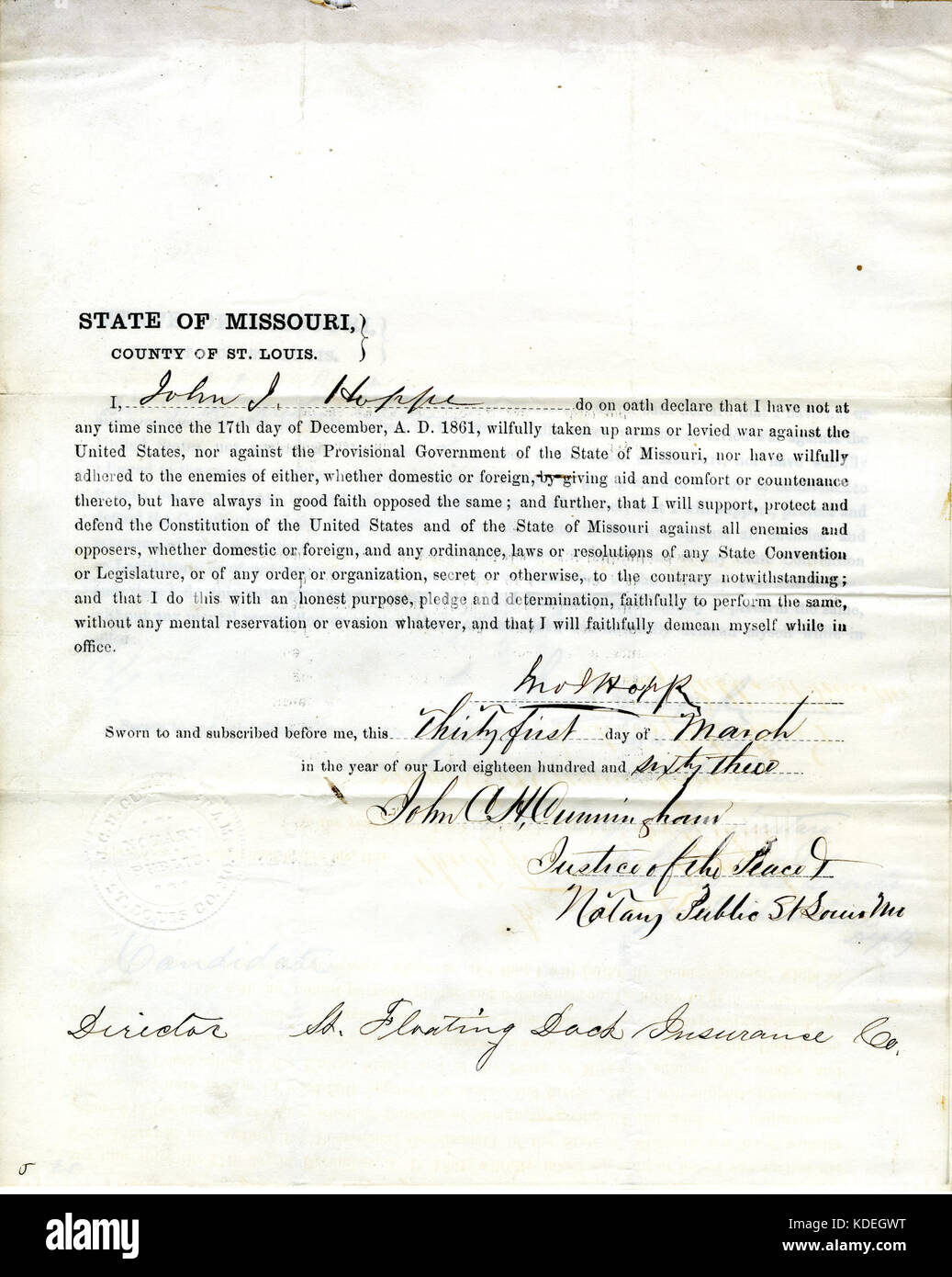 John j hoppe hi-res stock photography and images - Alamy