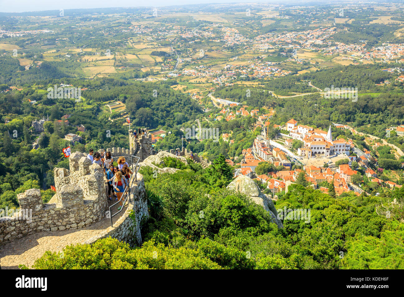 Moorish castle sintra portugal panoramic hi-res stock photography and ...