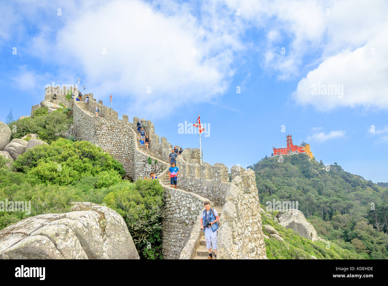 Sintra Castles landmark Stock Photo - Alamy