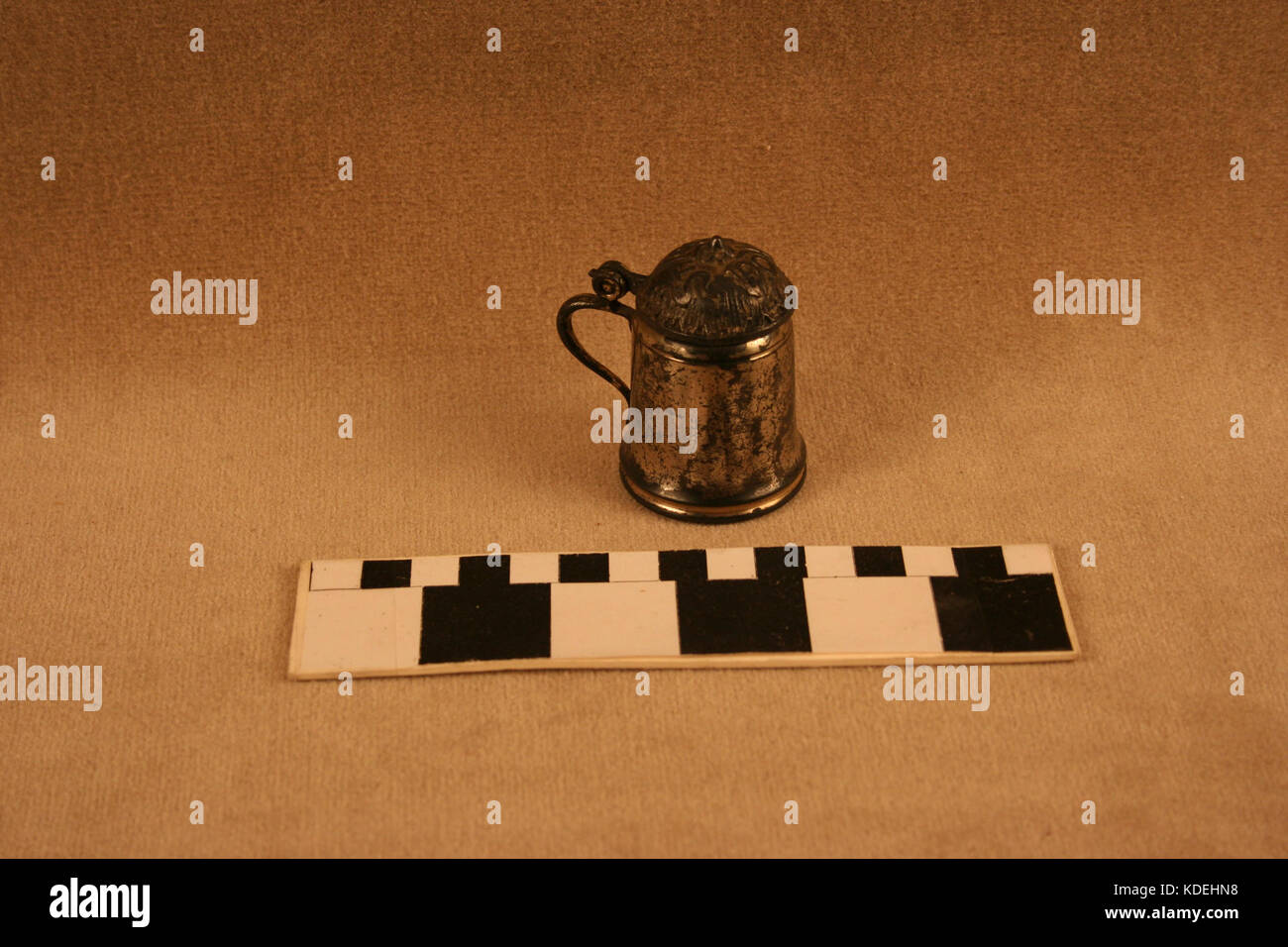 Miniature Silver Tankard With Lid Marked St. Louis 1904 Stock Photo - Alamy