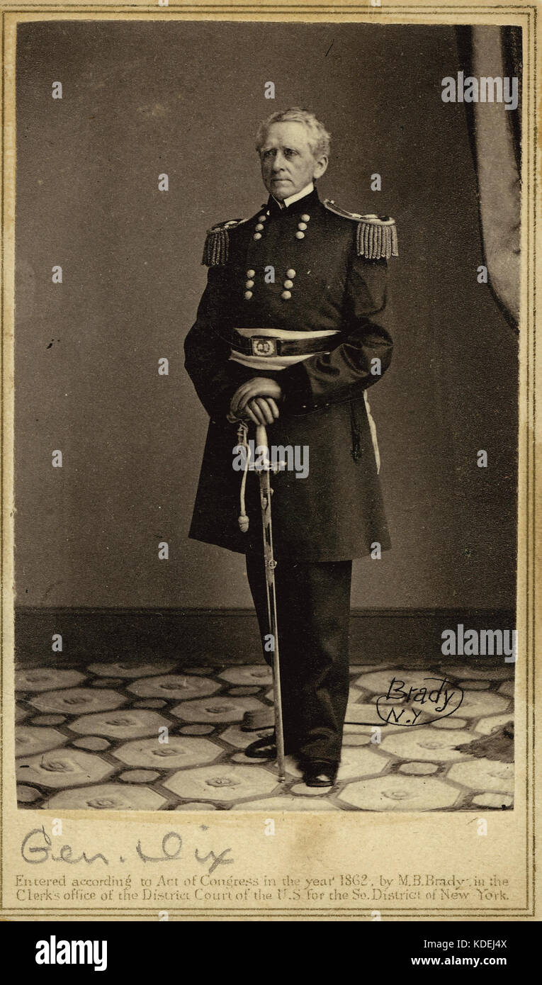 John Adams Dix, General (Union Stock Photo - Alamy