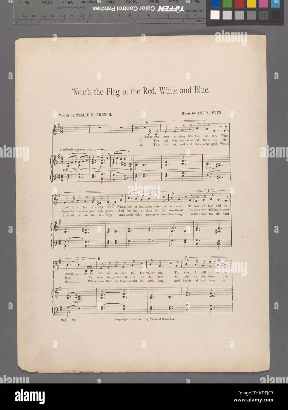 Neath the flag of the red, white and blue (NYPL Hades 449243 1692310 ...