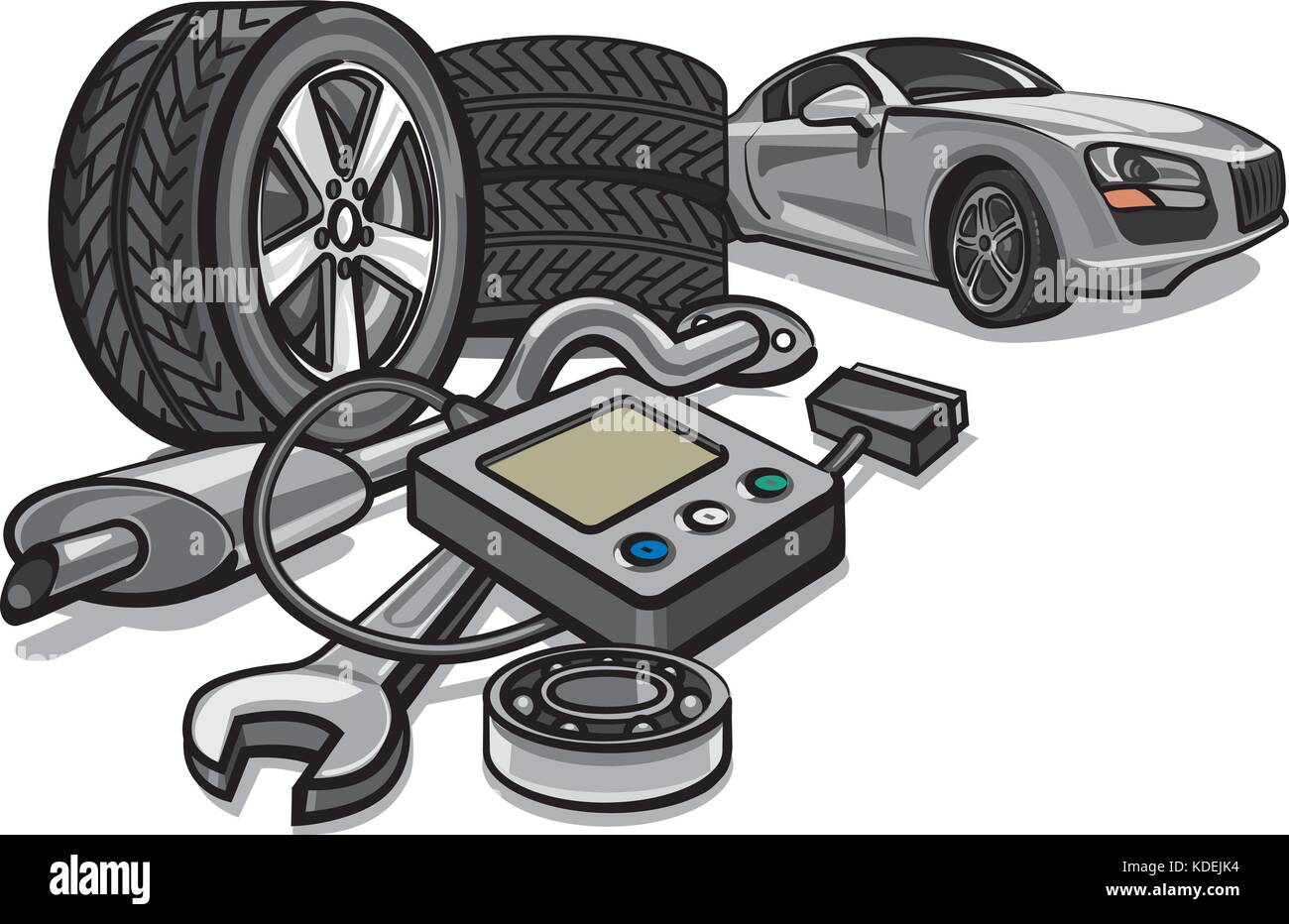 Car Tools Vector