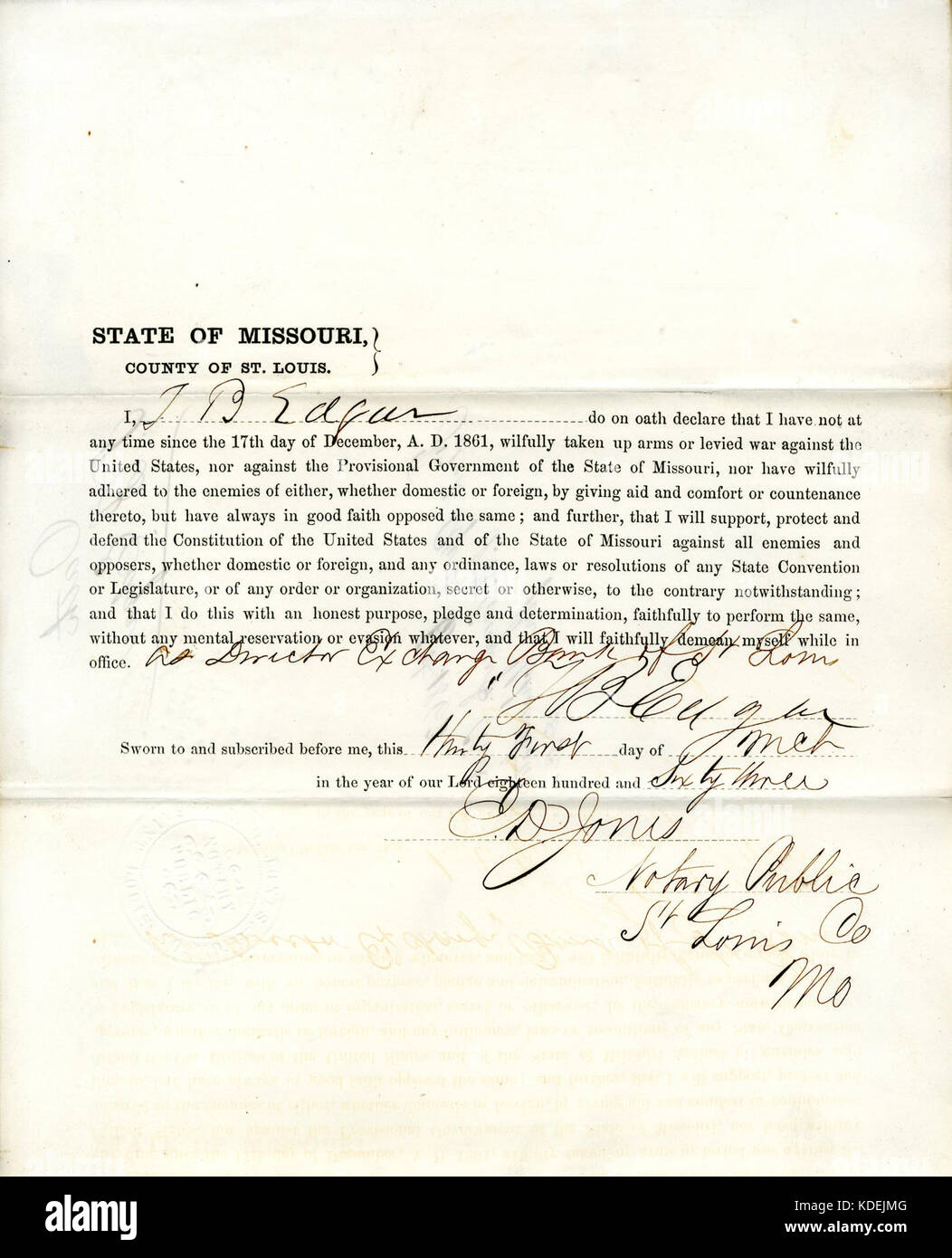 Civil war pledge hi-res stock photography and images - Alamy