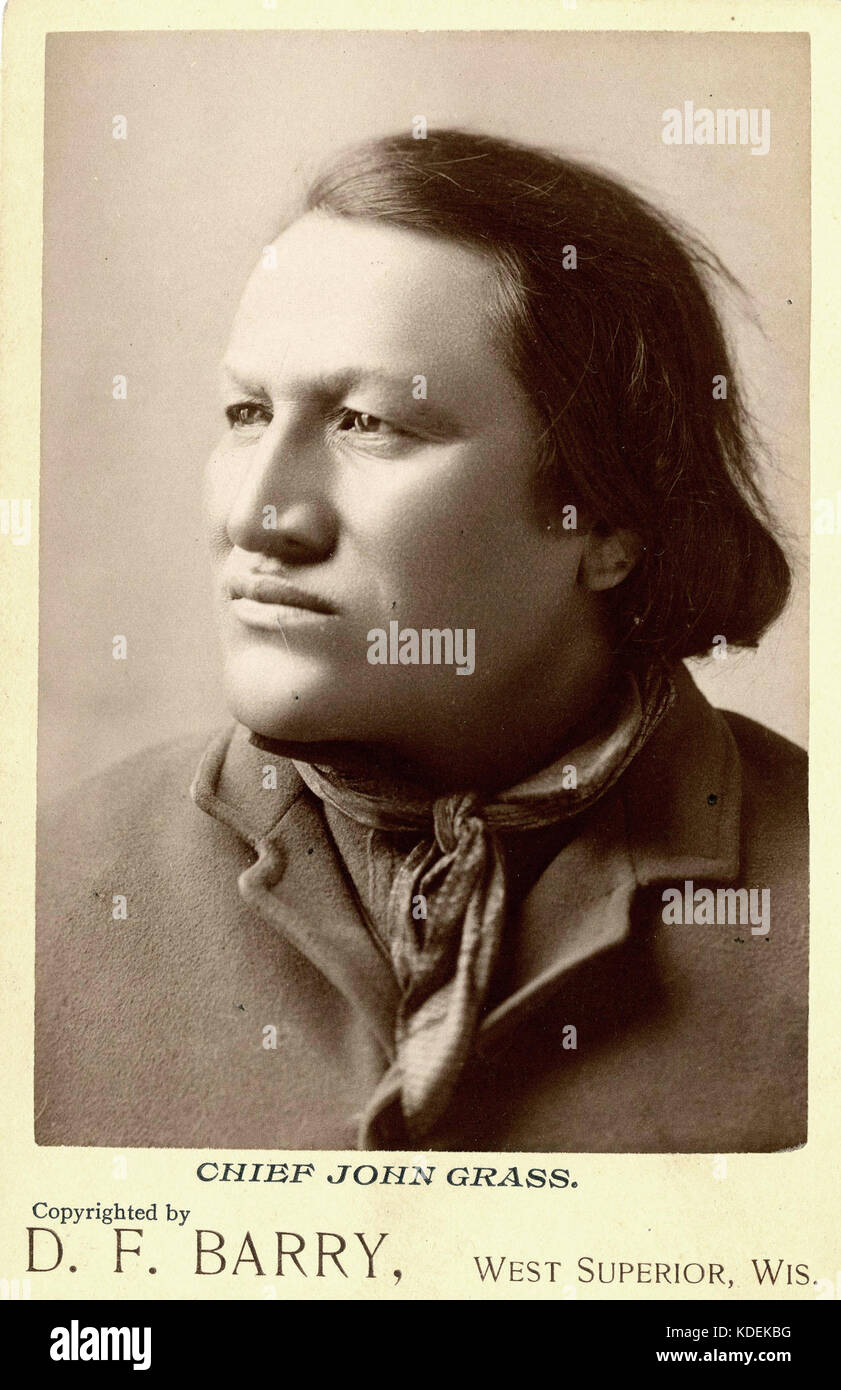 John Grass by DF Barry ca 1885 Stock Photo - Alamy