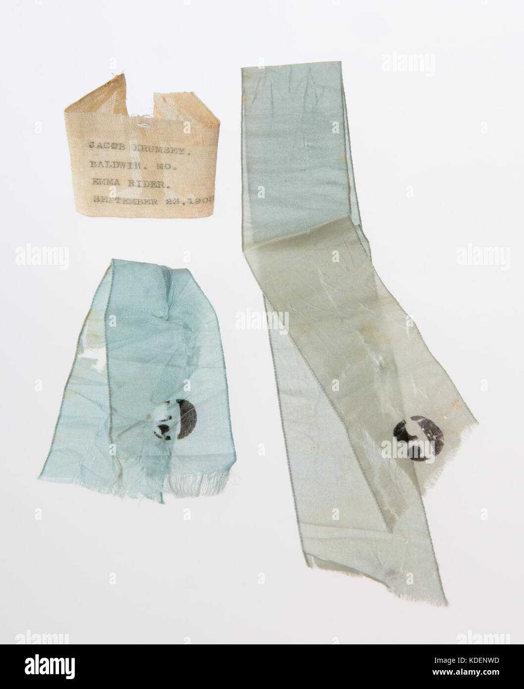 Identification Ribbons of Cecelia Kimmick Stock Photo - Alamy