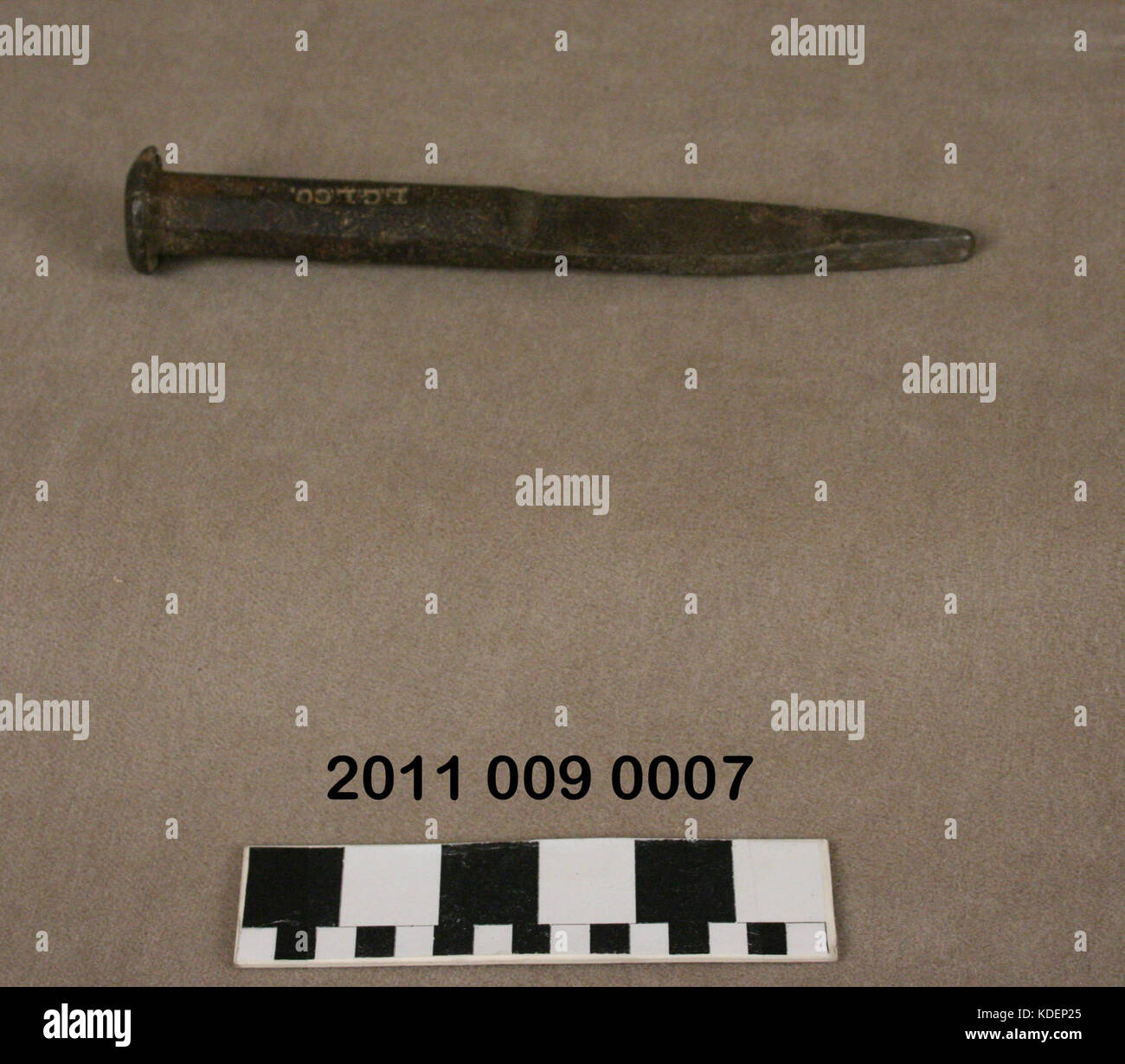 A pointed metal chisel is a tool used in construction, woodworking, and ...