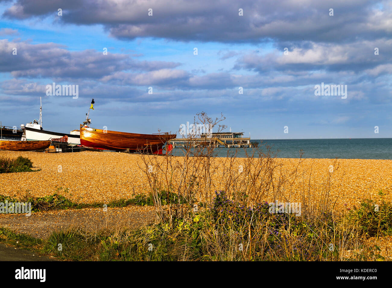 Deal Beach in October Stock Photo - Alamy
