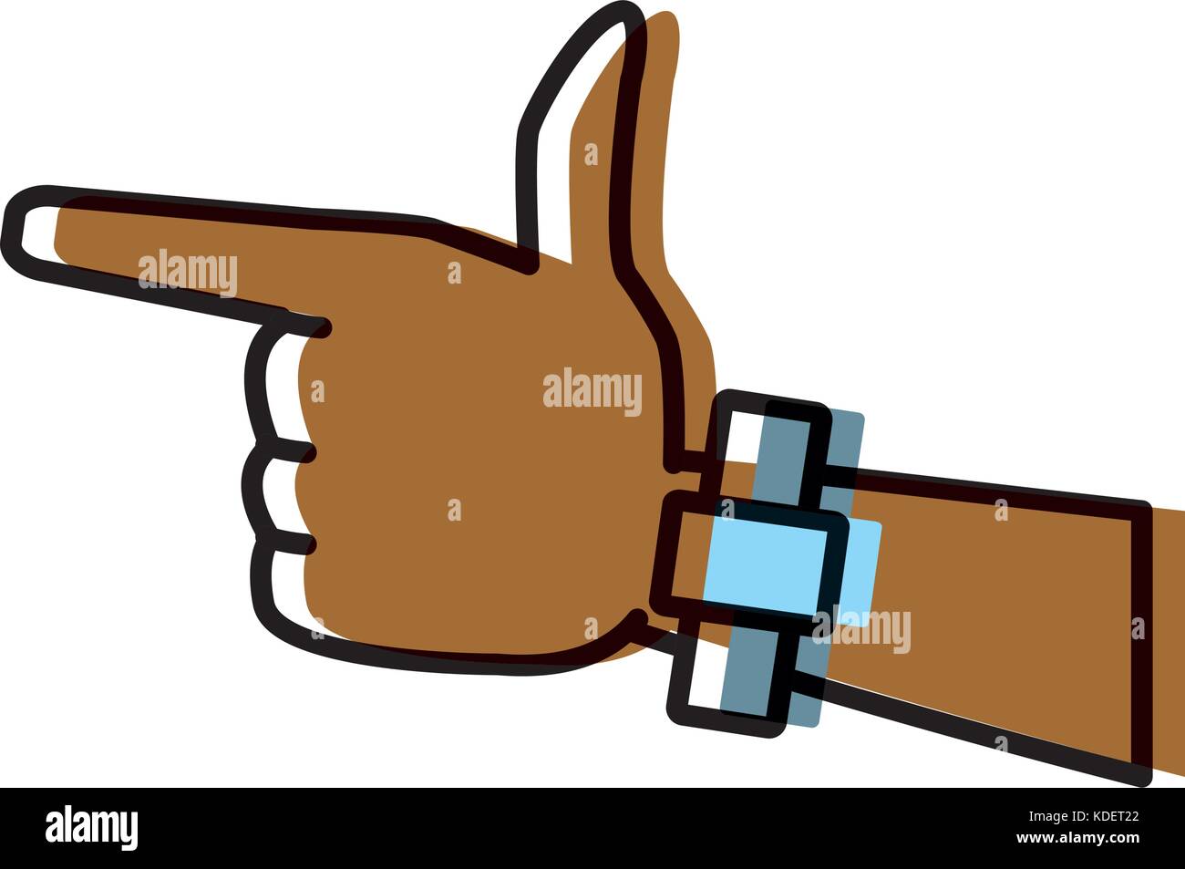 Hand pointing symbol Stock Vector Image & Art - Alamy