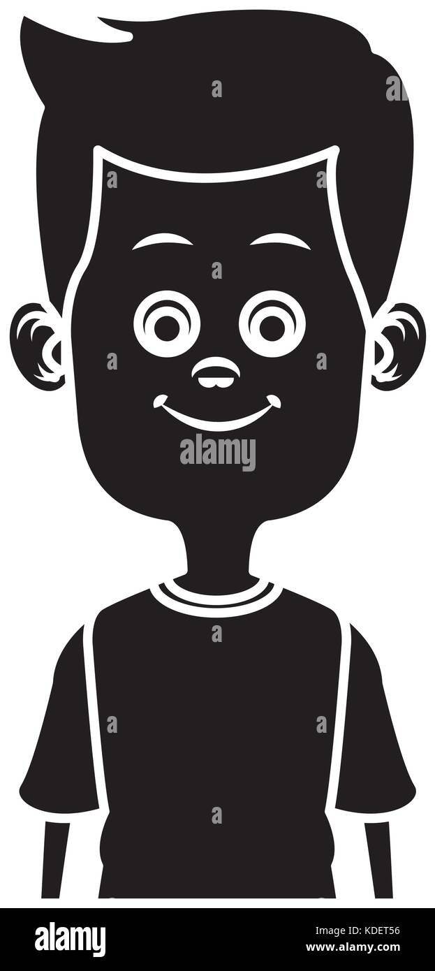 Cute and funny boy cartoon Stock Vector Image & Art - Alamy