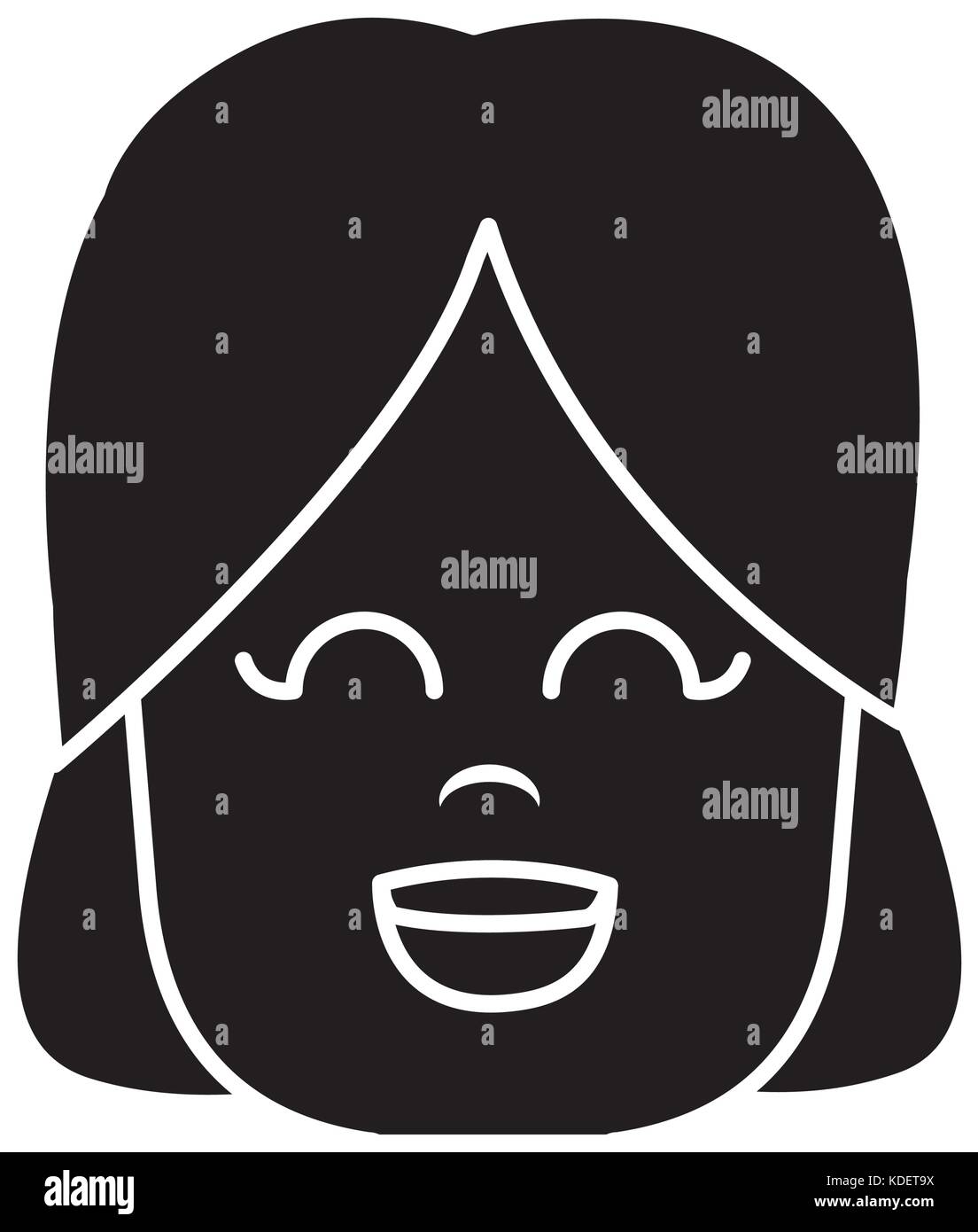 Cute Girl Face Stock Vector Image And Art Alamy