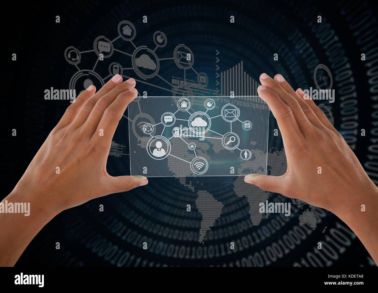 Digital composite of glass interface glass interface 0044 Stock Photo ...