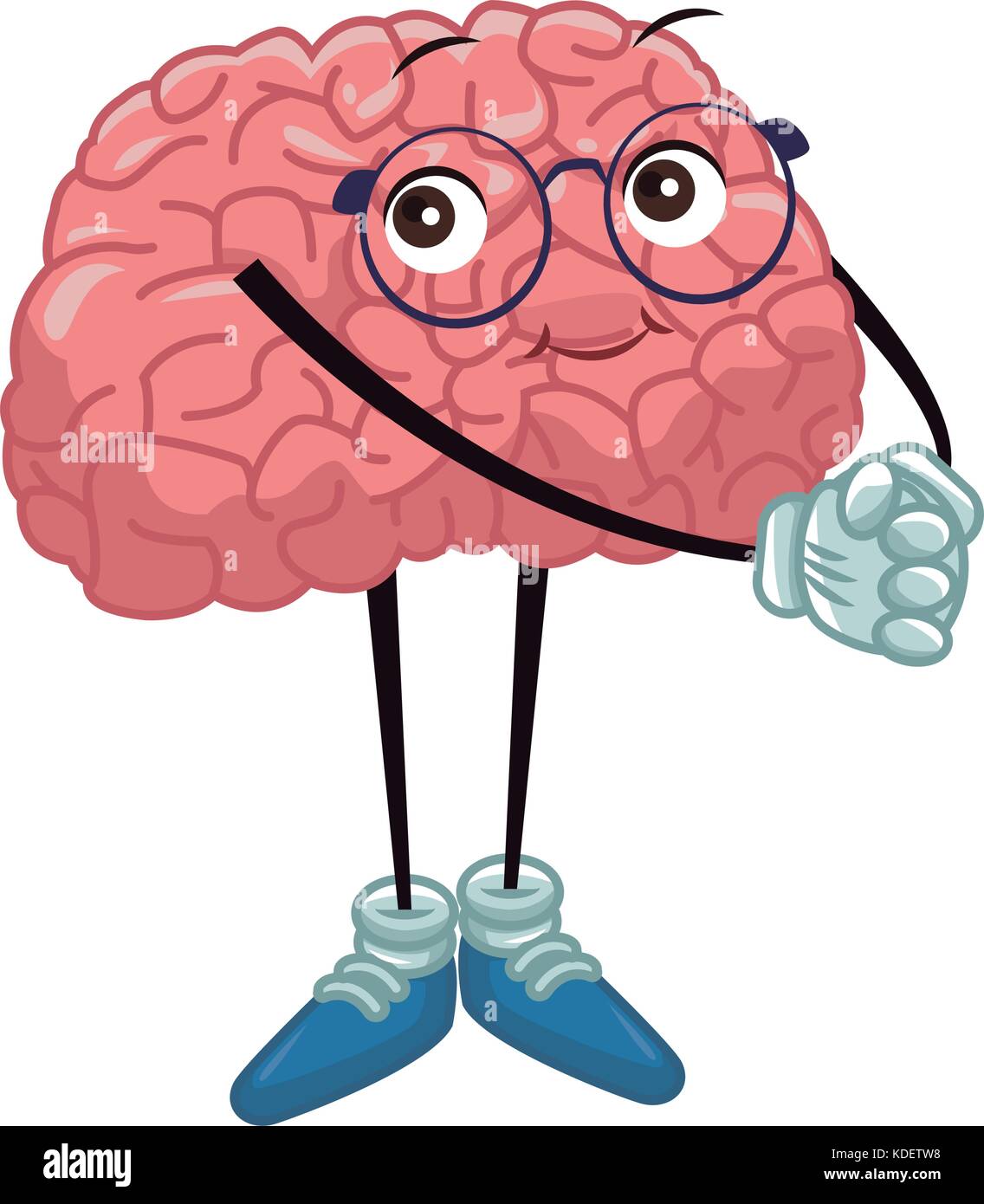 Cute brain cartoon Stock Vector Image & Art - Alamy