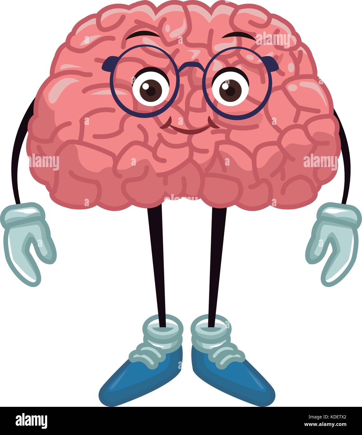 Cute brain cartoon Stock Vector Image & Art - Alamy