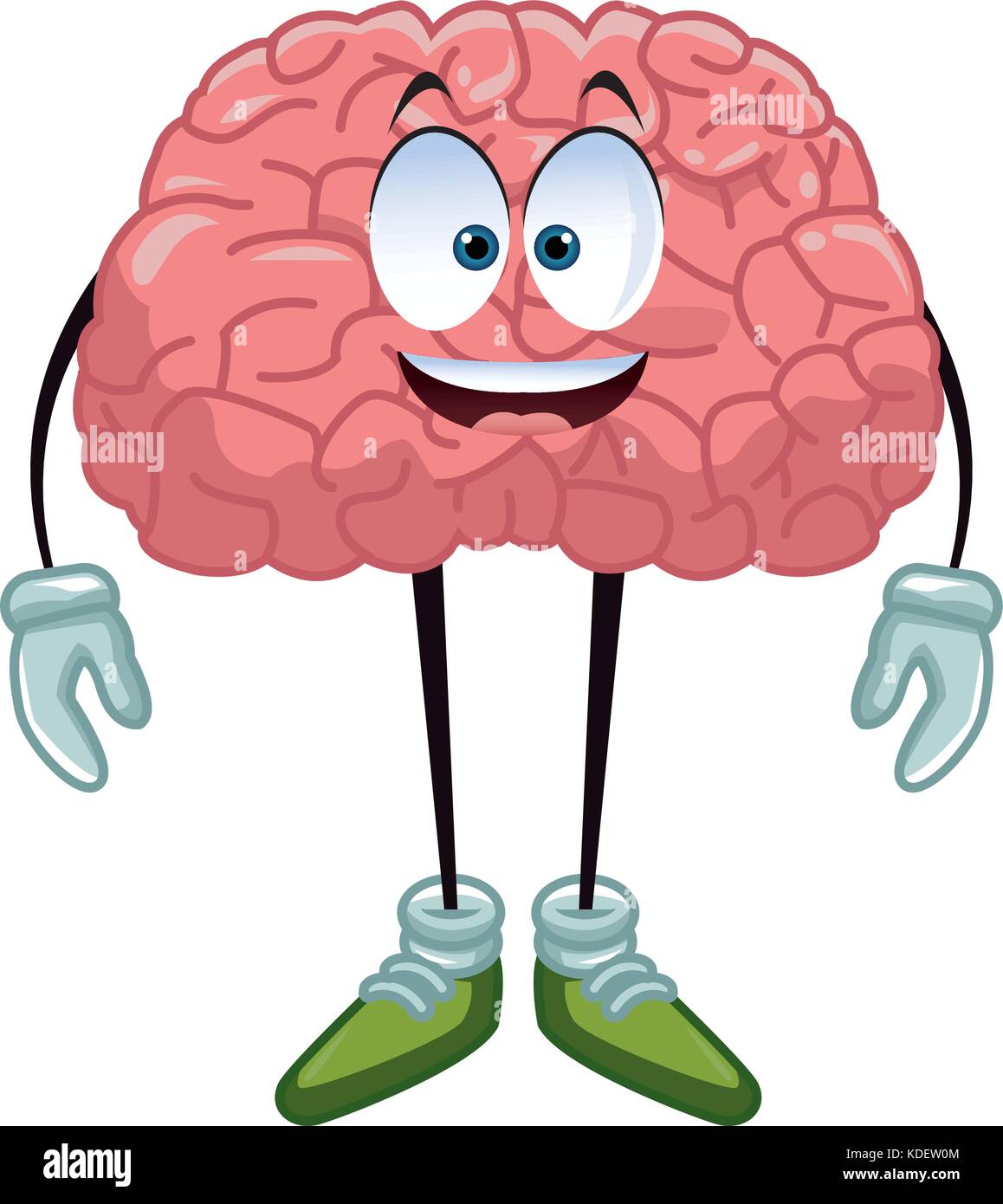Cute brain cartoon Stock Vector Image & Art - Alamy