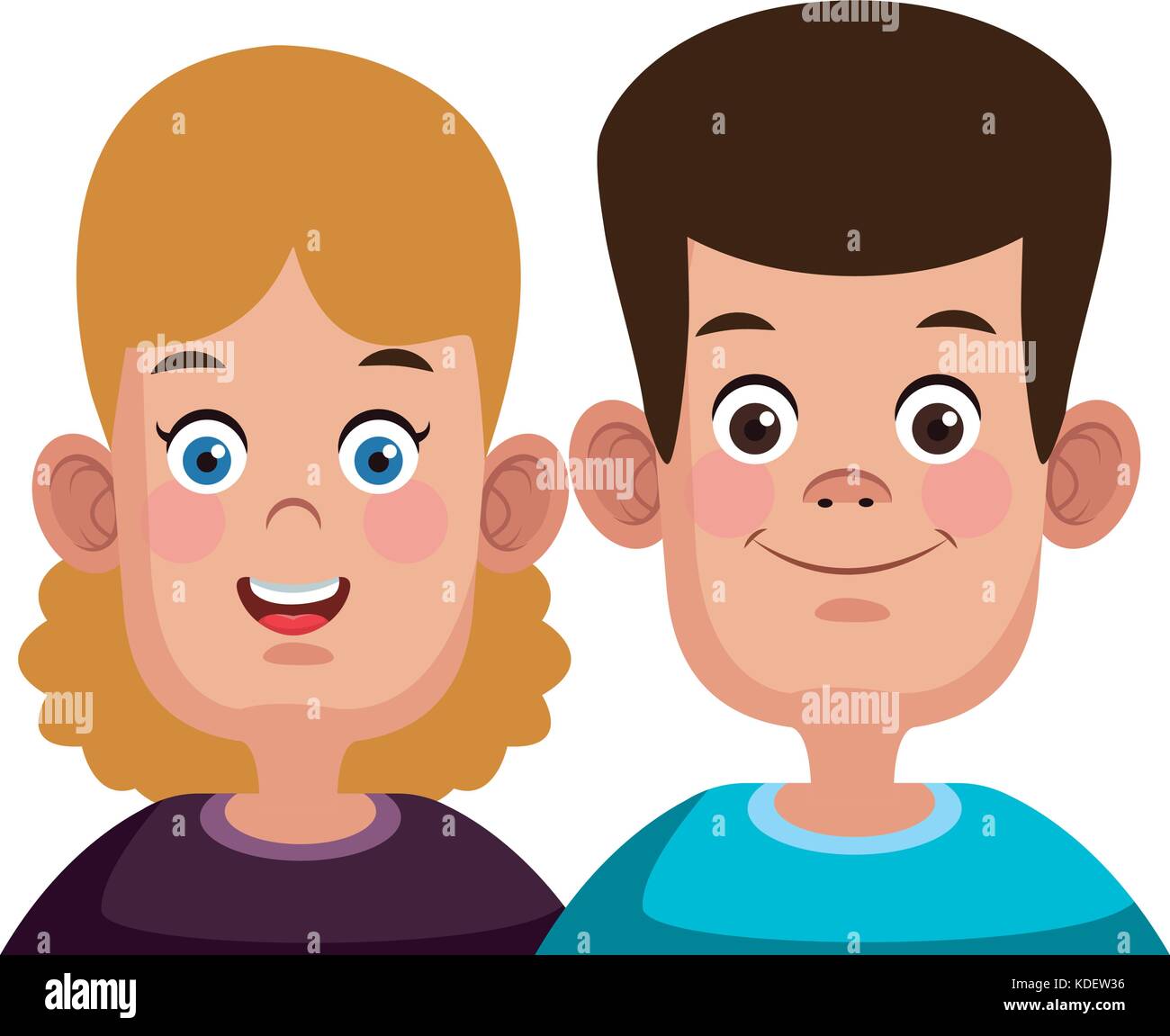 Kids friends cartoon Stock Vector Image & Art - Alamy